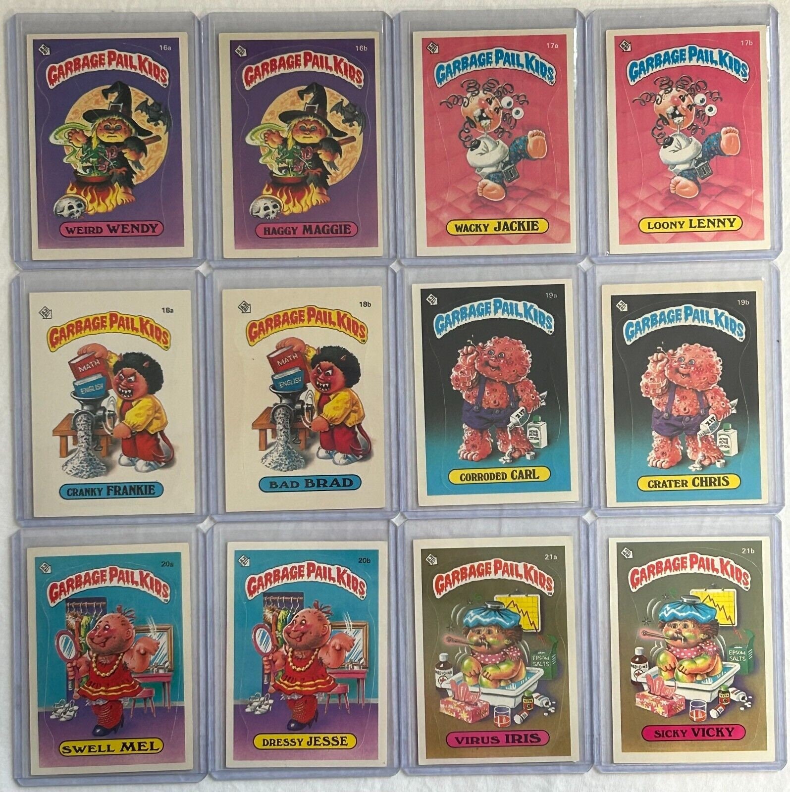 1985 Topps Garbage Pail Kids 1ST SERIES 1 Nasty Nick GPK Adam Bomb OS1 ...