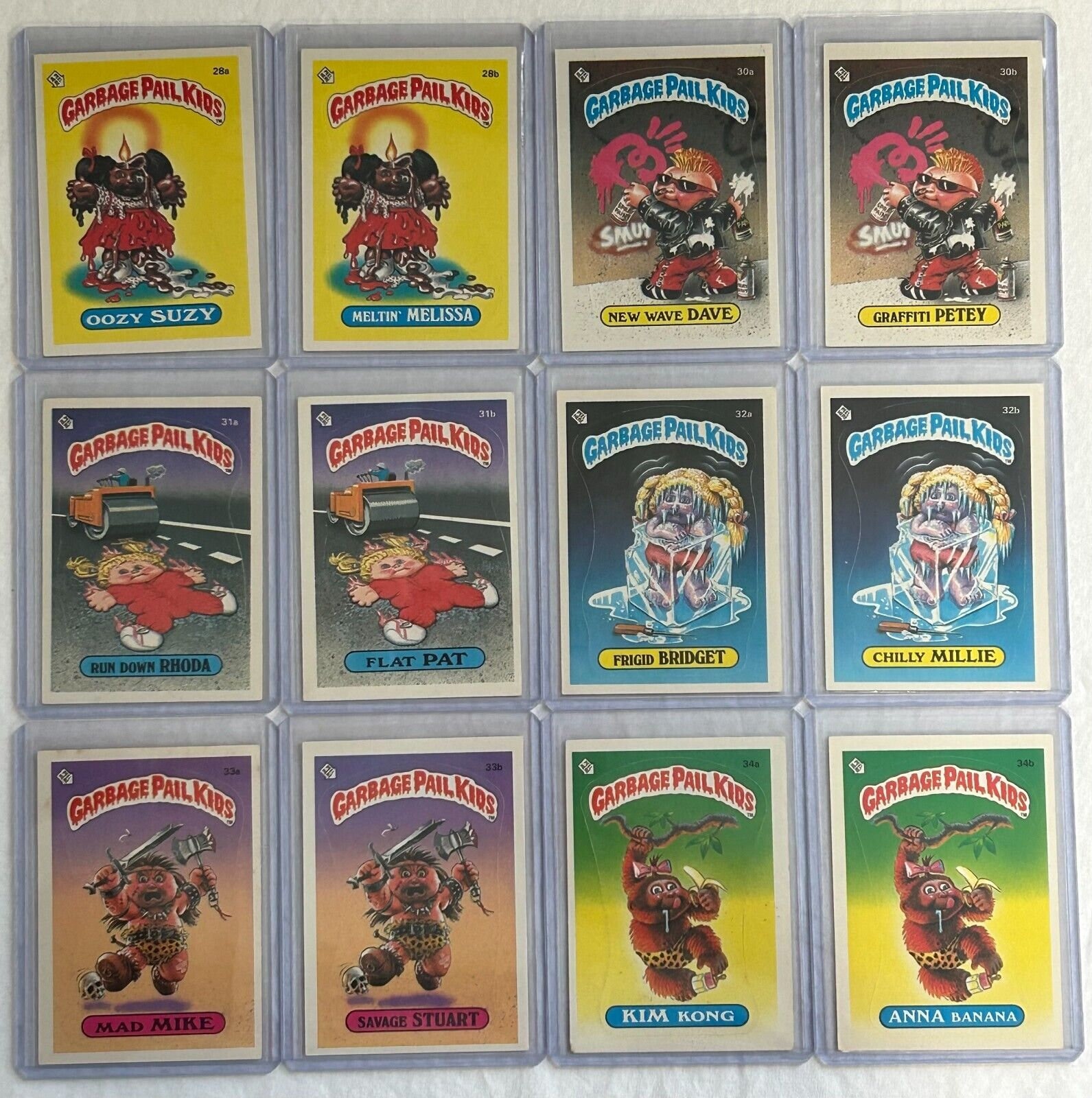 1985 Topps Garbage Pail Kids 1ST SERIES 1 Nasty Nick GPK Adam Bomb OS1 ...