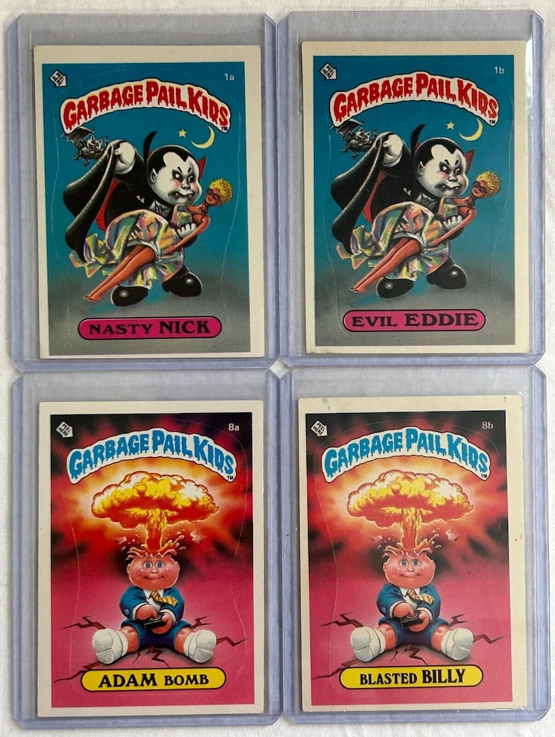 1985 Topps Garbage Pail Kids 1ST SERIES 1 Nasty Nick GPK Adam Bomb OS1 ...