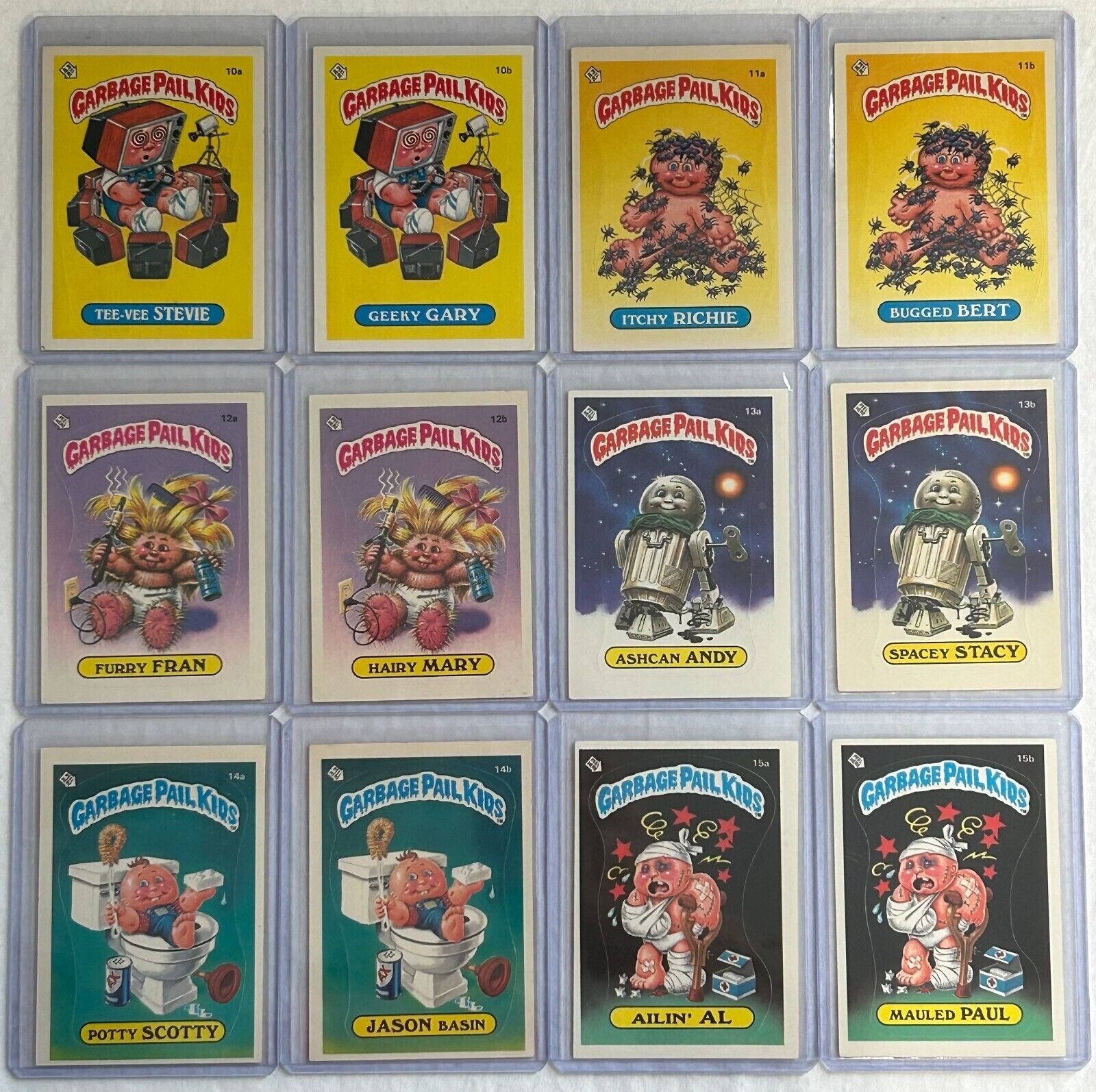 1985 Topps Garbage Pail Kids 1ST SERIES 1 Nasty Nick GPK Adam Bomb OS1 ...