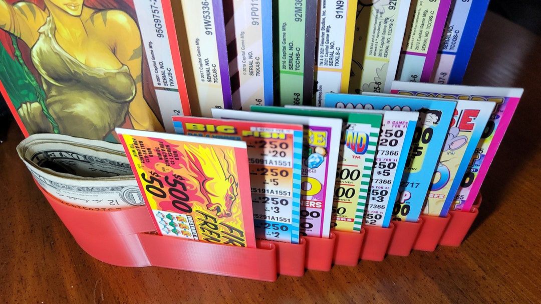 Medium Bingo Organizer. Red. Strip, Pull-tab; Flash Holder. - Etsy