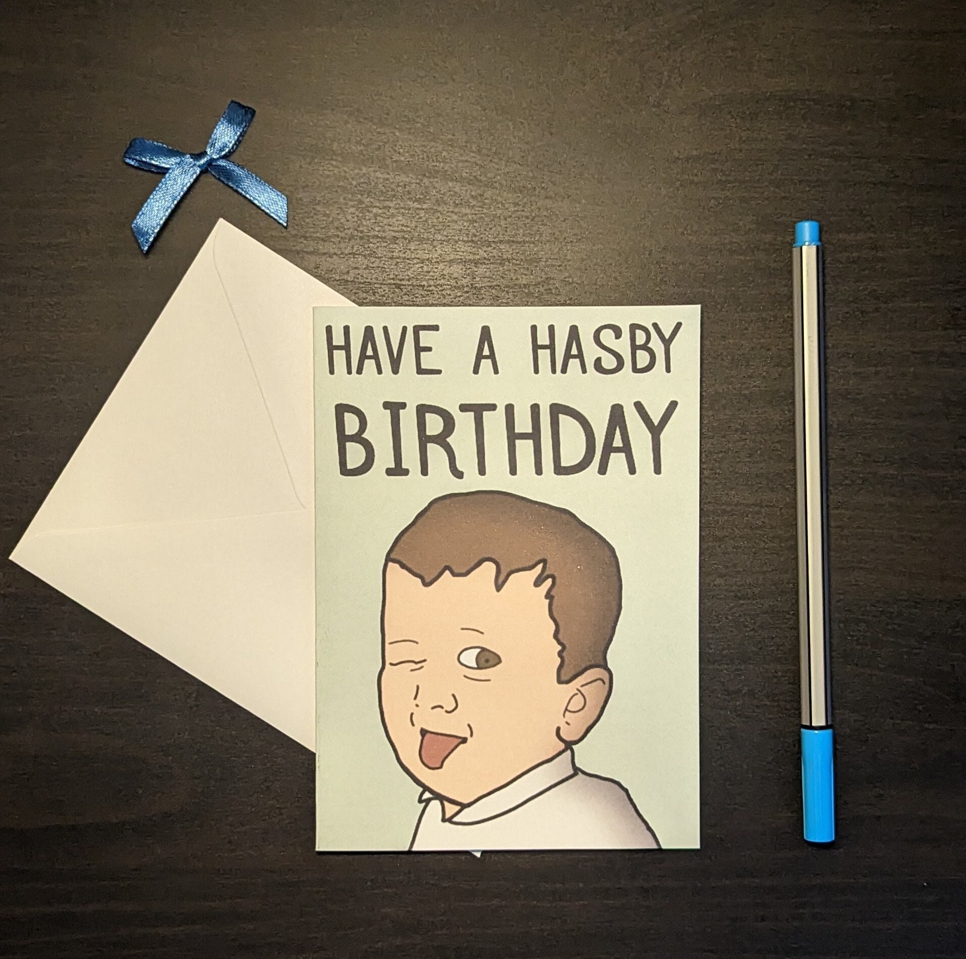 Cheeky Birthday Card From Hasbulla - Have a Hasby Birthday - Etsy