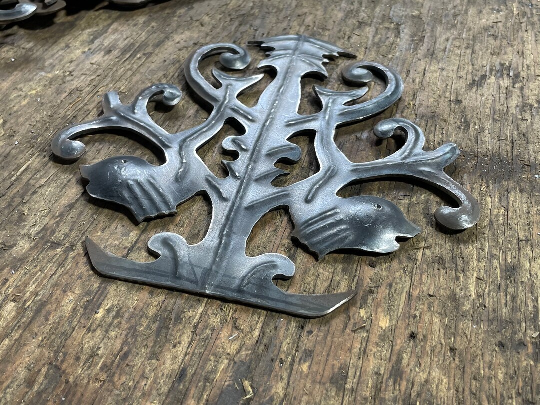 Hand-pounded Decorative Iron Tree With Birds - Etsy