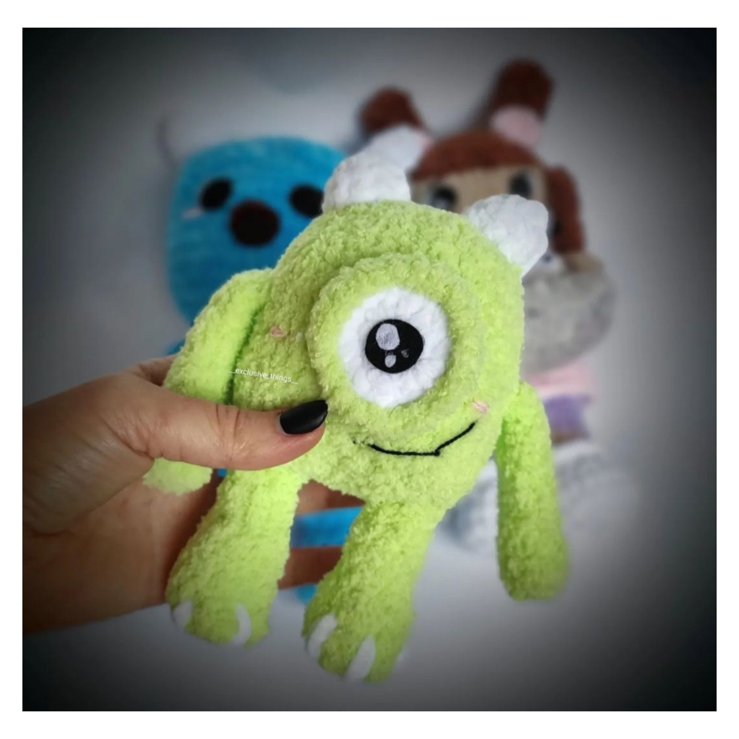 Crochet Pattern Monsters Inc Corporation in English Amigurumi - Etsy