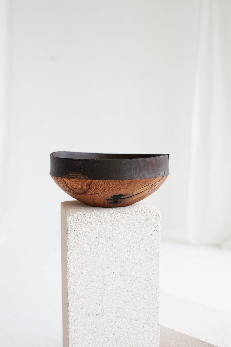 Oak Wood Bowlhandmade Wooden Bowls Personalized Wooden - Etsy