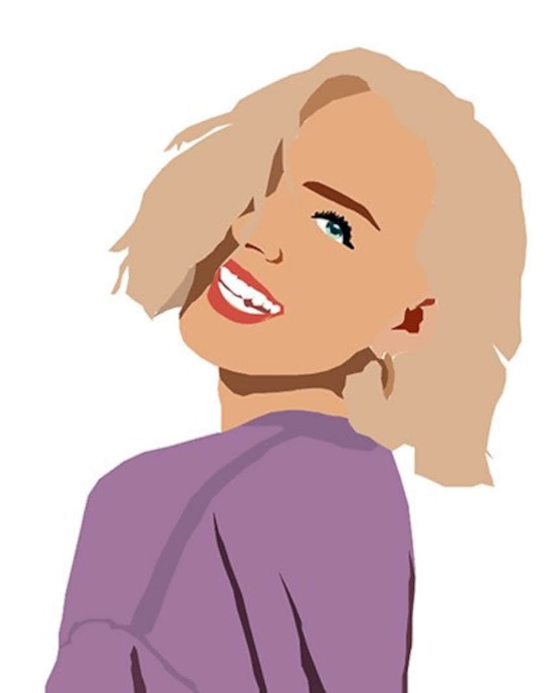 Anne-marie Vector Illustration - Etsy