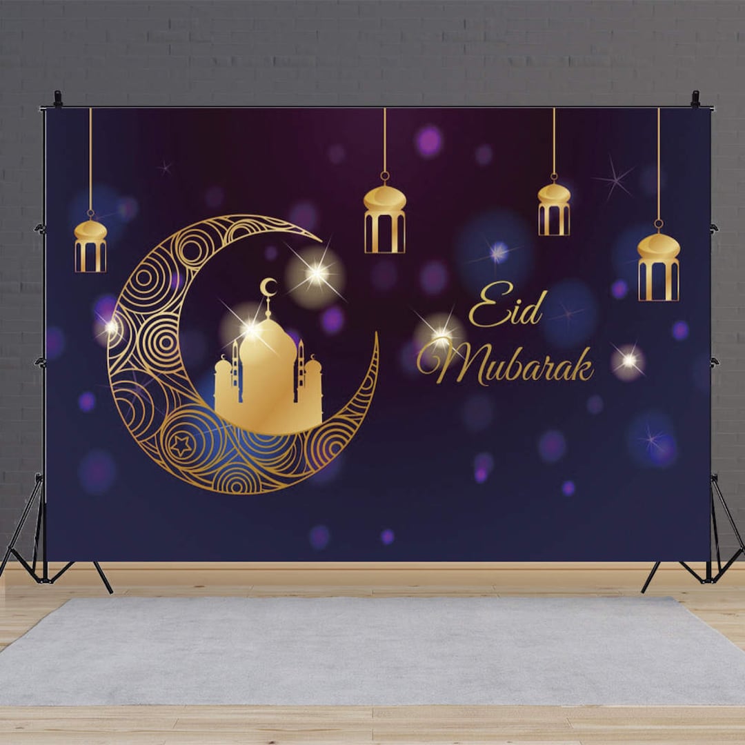 Eid Backdrop, Eid Banner, Eid Mubarak Photo Background, Eid Photo Booth ...