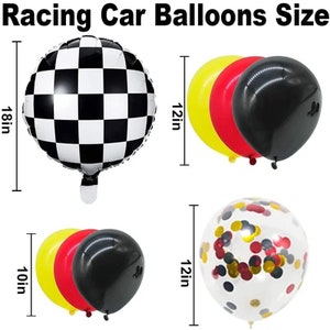 120 Racing Cars Balloon Arch, Cars Birthday Balloons, Cars Backdrop ...
