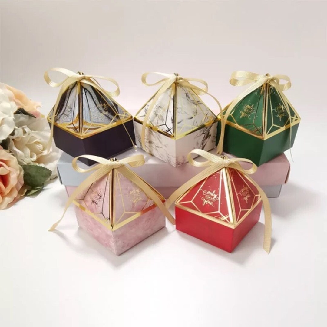 10 Wedding Favour Boxes, Shaadi, Nikkah, Mehndi Pearl Favour Boxes ...