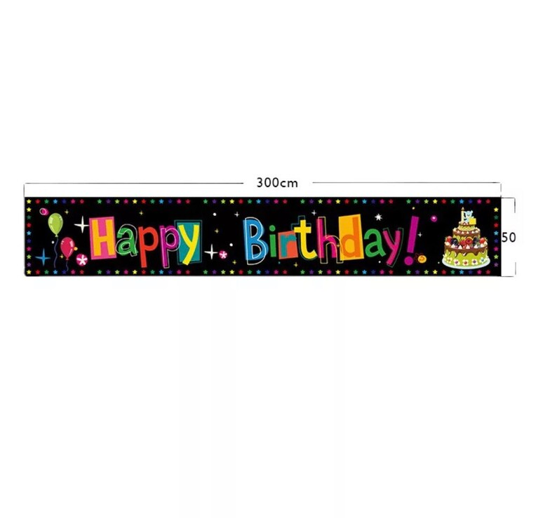 3M Happy Birthday Backdrop, Birthday Banner, Birthday Photo Background Props, Birthday Photo ...