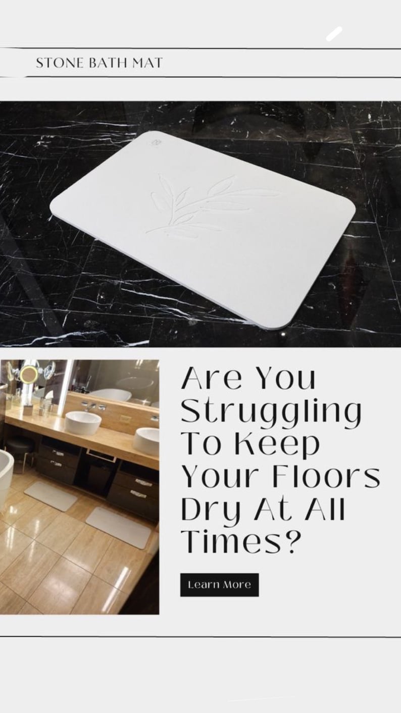 Stone Shower Mat - Etsy
