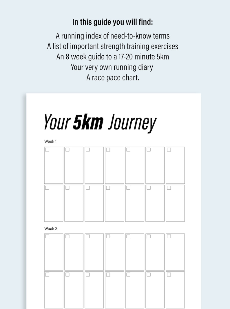 Complete Guide to 5km, Level 5, Running Journal, Cardio Log, Strength ...