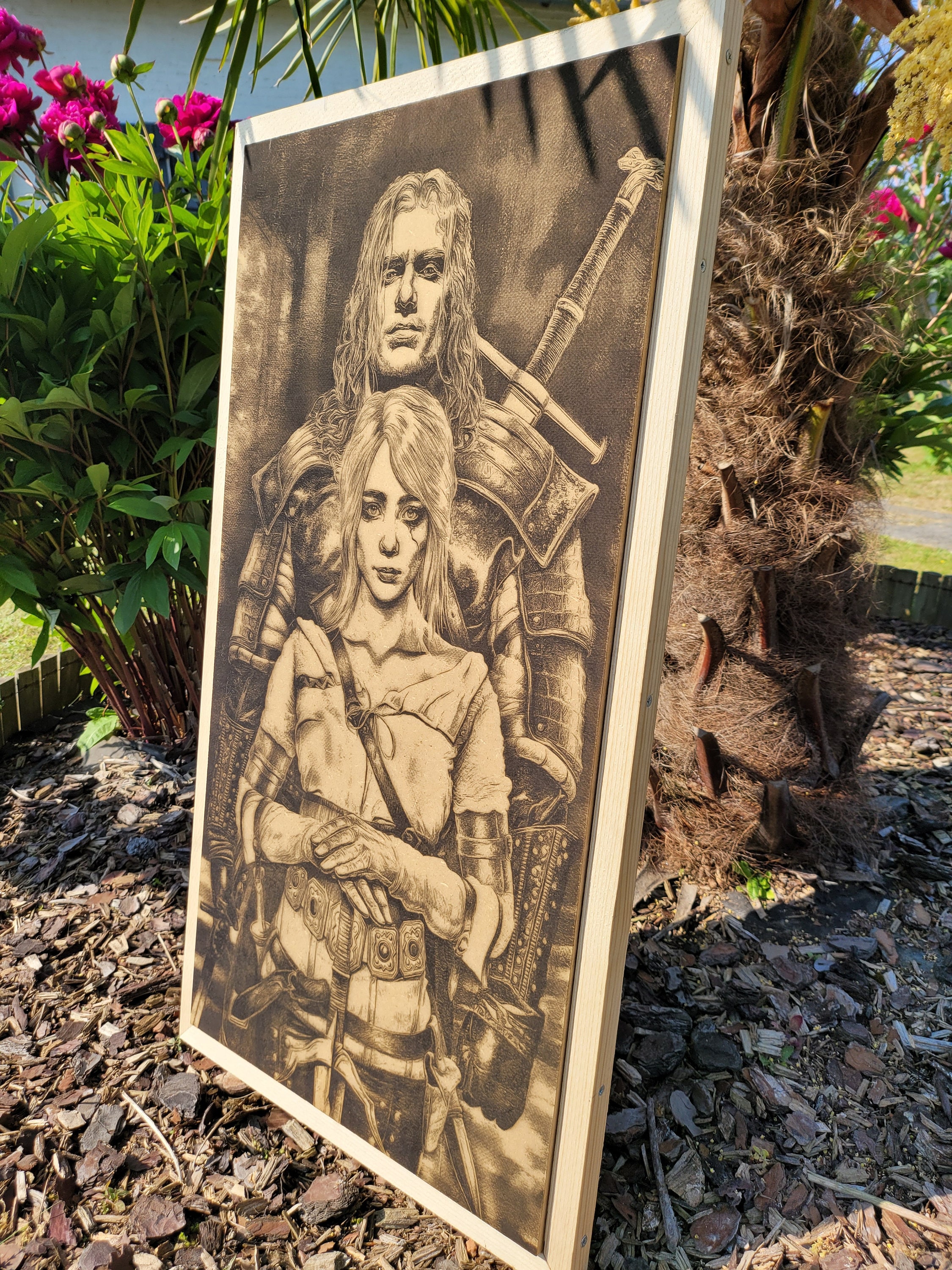 Painting the Witcher Geralt of Rivia Ciri Laser - Etsy