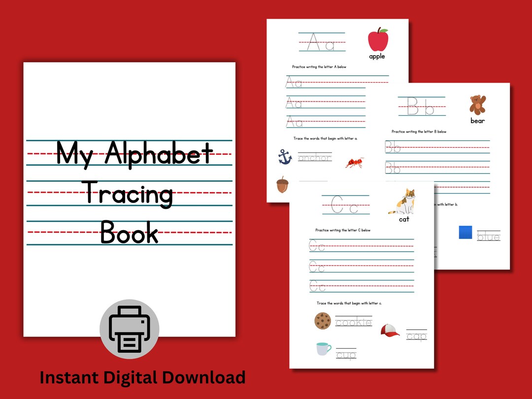 My Alphabet Tracing / My ABC Tracing / Handwriting Practice / Letter ...
