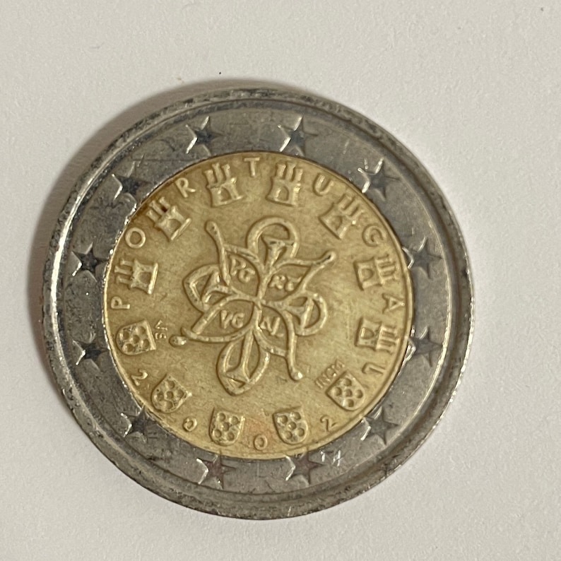 2 Euro Munze Portugal 2002 Fehlpragung