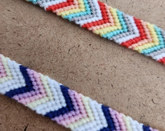 Chevron Friendship Bracelet/friendship Bracelet/cloth Bracelet/90s ...