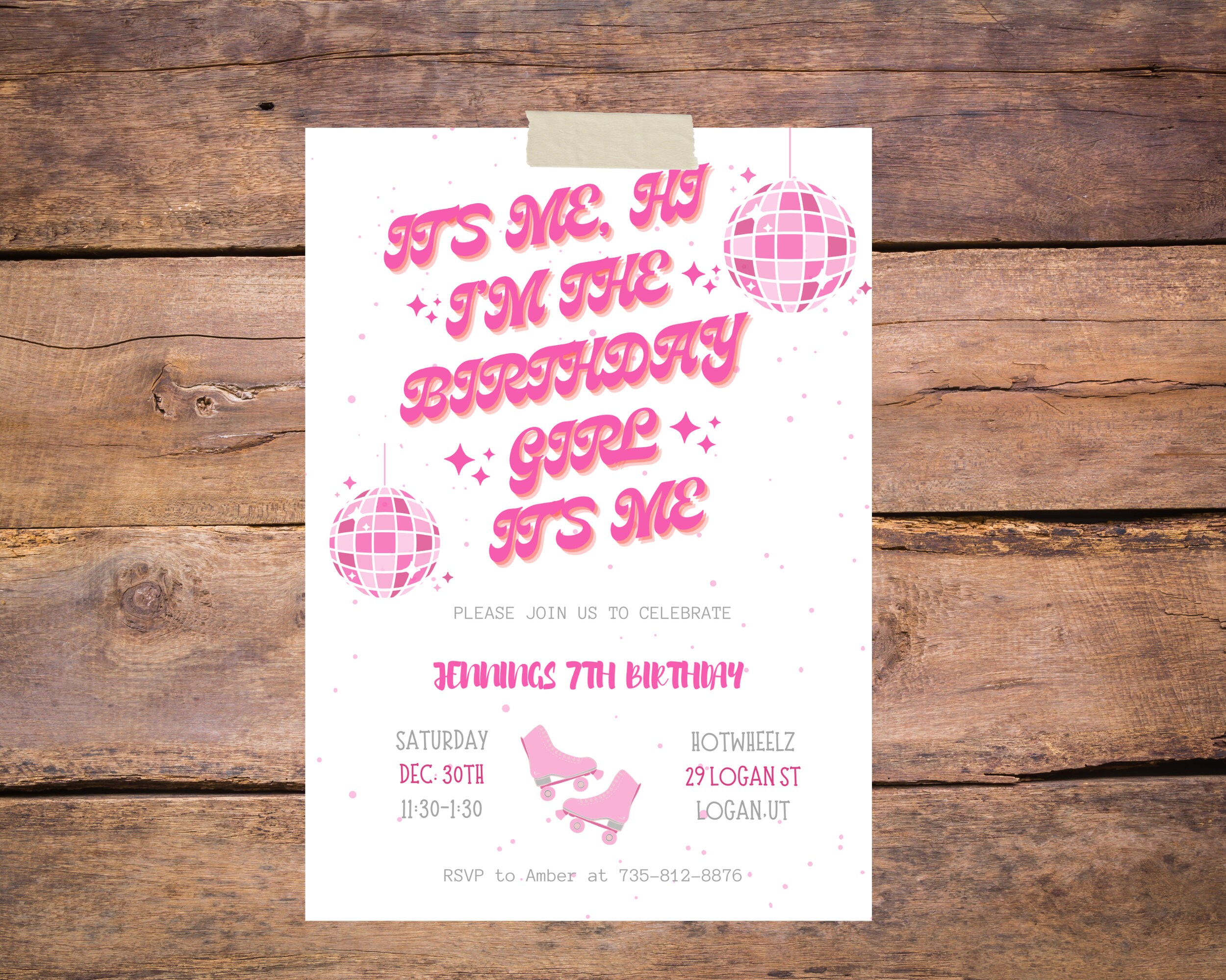 Taylor Swift Birthday Invitation Fully Editable - Etsy