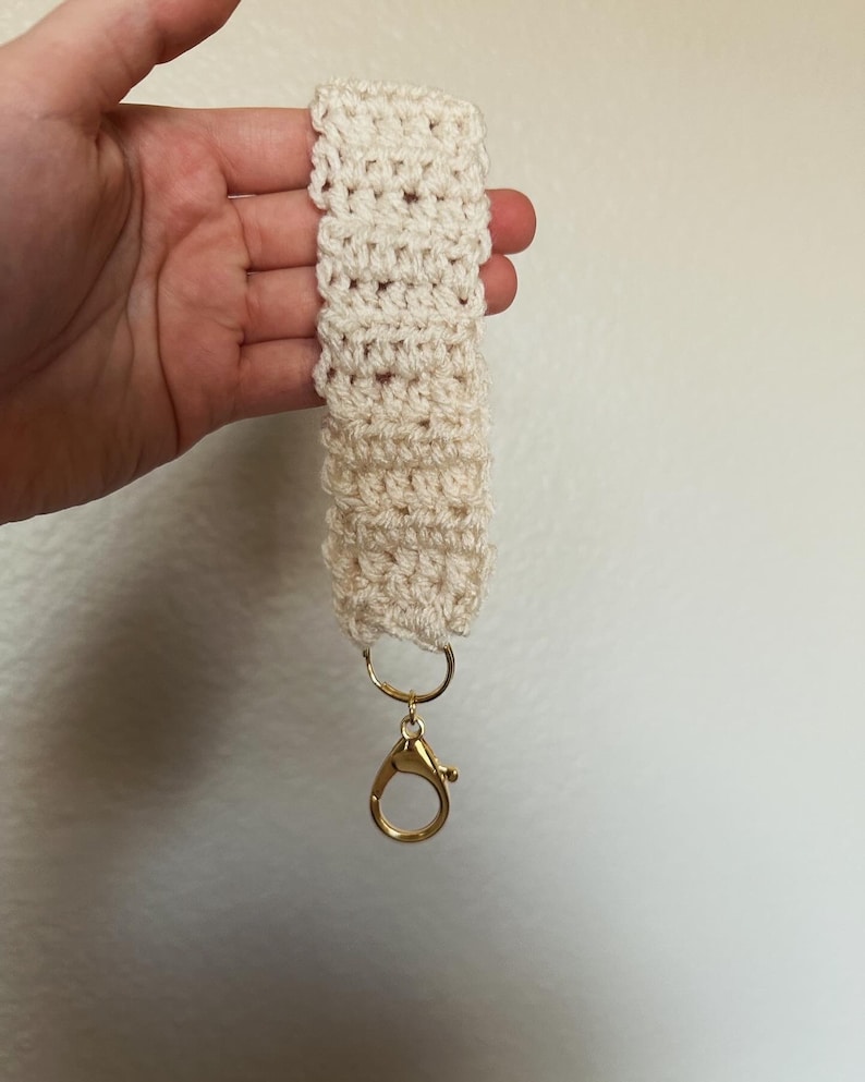 Crochet Wristlet Keychain - Etsy