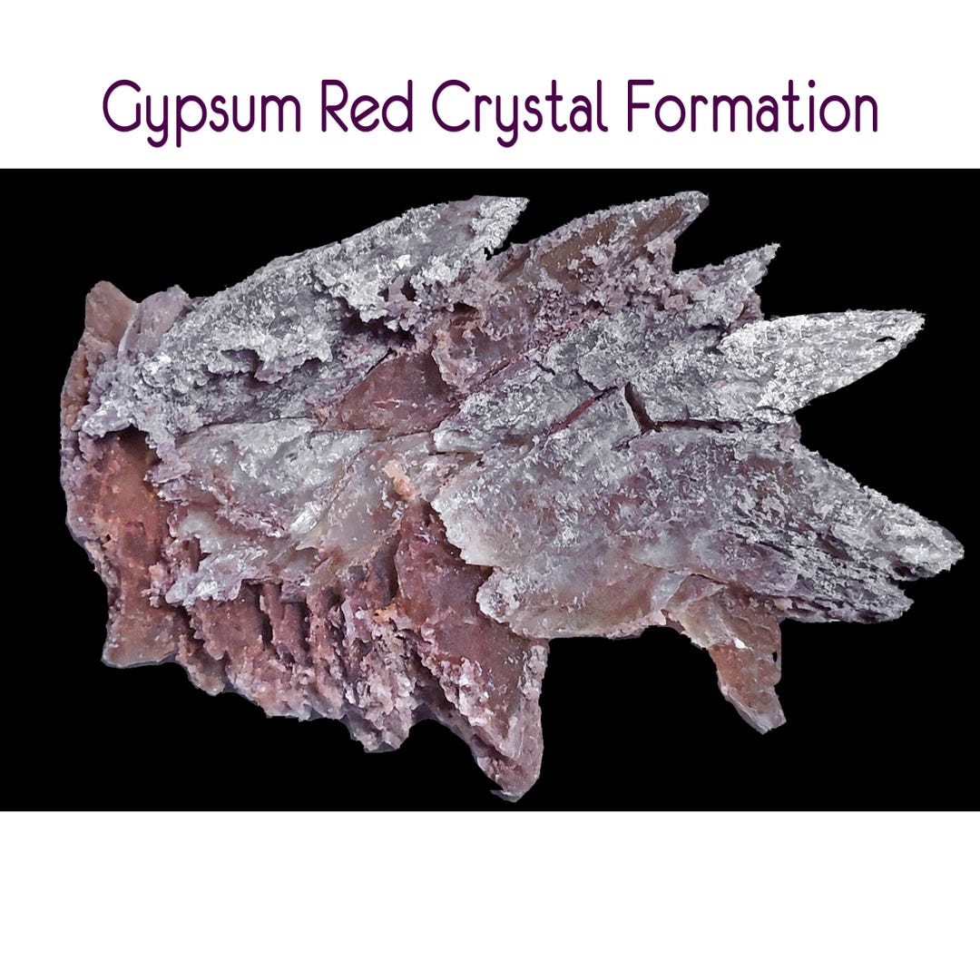 Gypsum Selenite Crystal, Red, Gypsum, Formation, Huge Stunning, Bladed ...