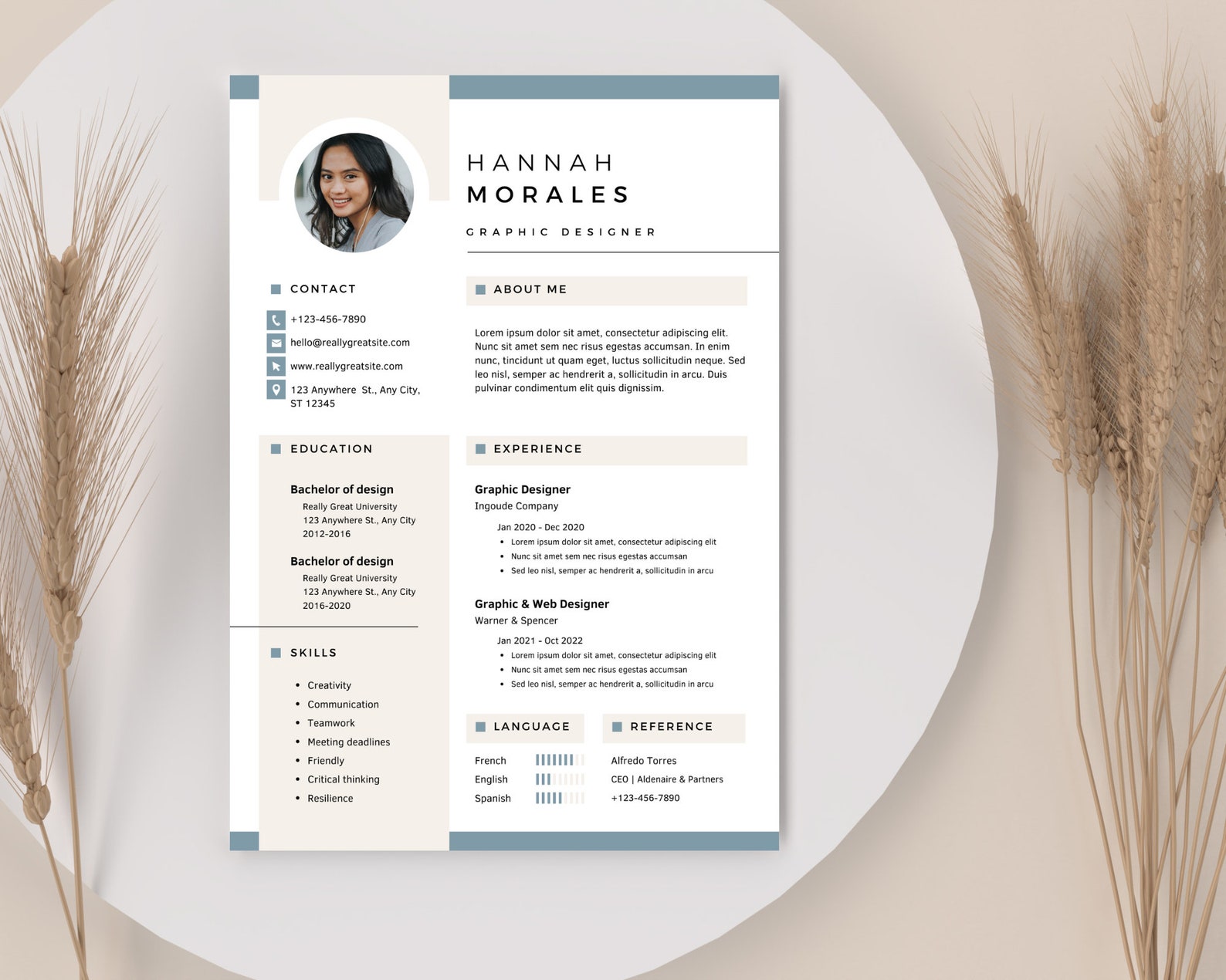 Resume Template | Digital Product | Digital Download | Modern CV ...