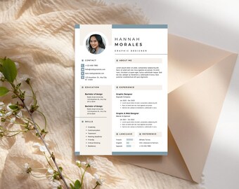Resume Template | Digital Product | Digital Download | Modern CV ...