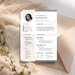 Resume Template | Digital Product | Digital Download | Modern CV ...