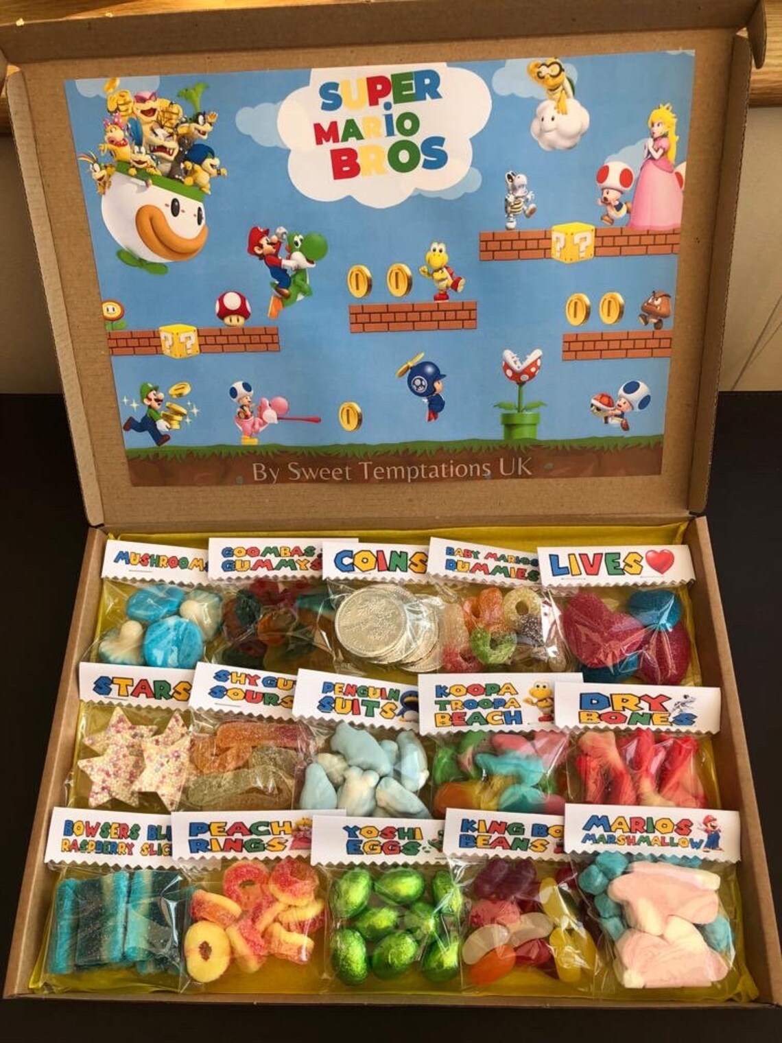 Mario Sweet Box, Super Mario Bros Box, Mario, Luigi, Mario Gift, Sweet ...