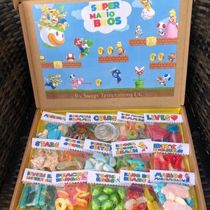 Mario Sweet Box, Super Mario Bros Box, Mario, Luigi, Mario Gift, Sweet ...