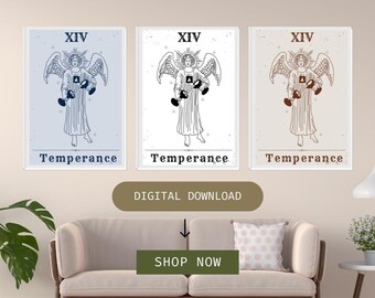 Temperance Tarot Art Print - Etsy