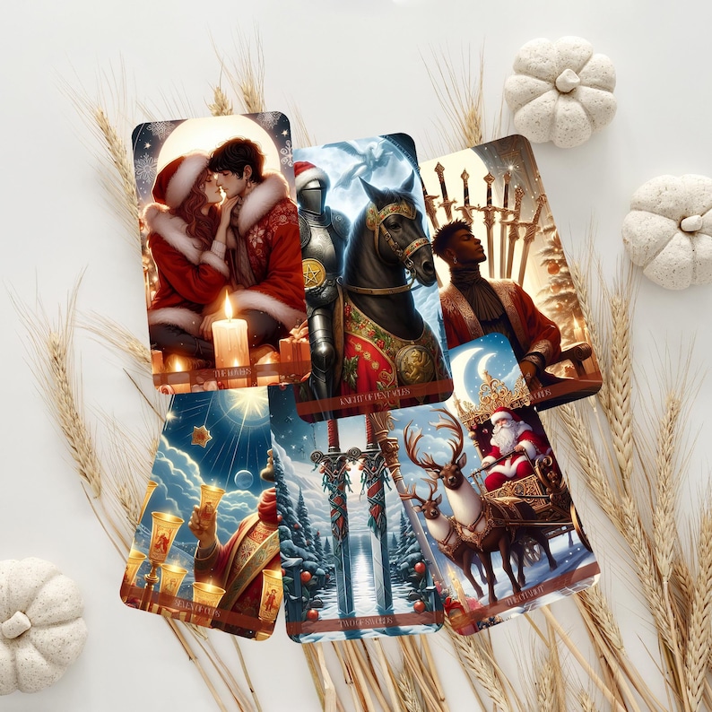 Christmas Eve Tarot Deck: 78 Tarot Cards With Guidebook & Pouch - Etsy