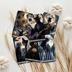 78 Moon Witch Tarot Cards Complete Set, Celestial Spiritual Tarot Deck, Unique Tarot Cards ...