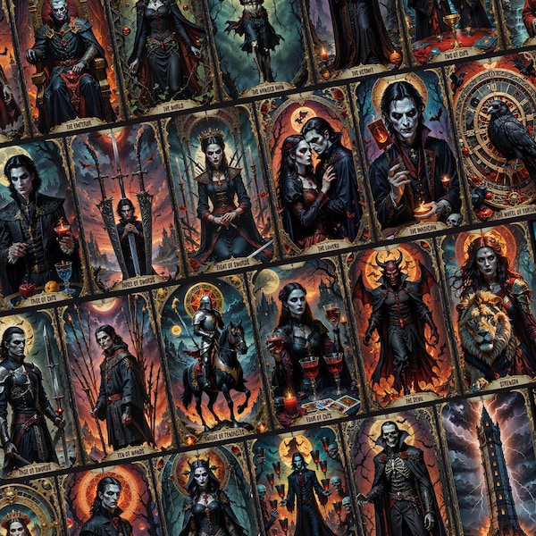 Vampire Cards - Etsy