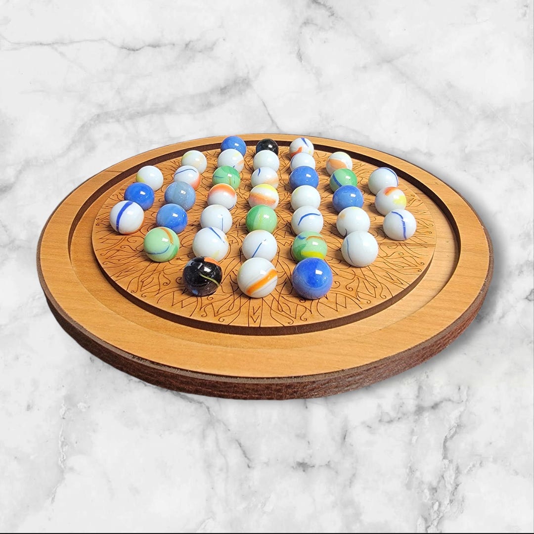 Marble Solitaire Game - Etsy