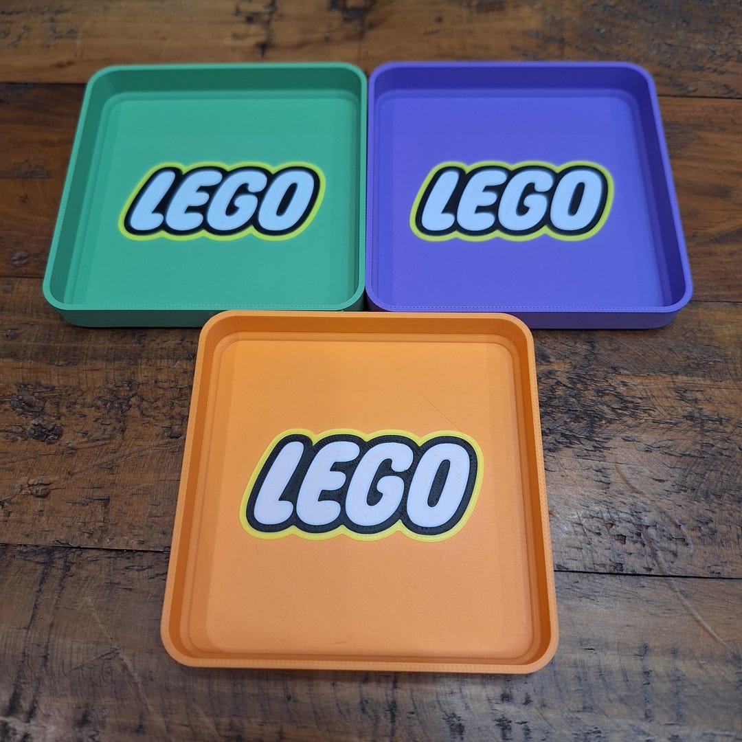 Set of 3 Small Stackable Sorting Tray Puzzle Building Block Brick 3D ...
