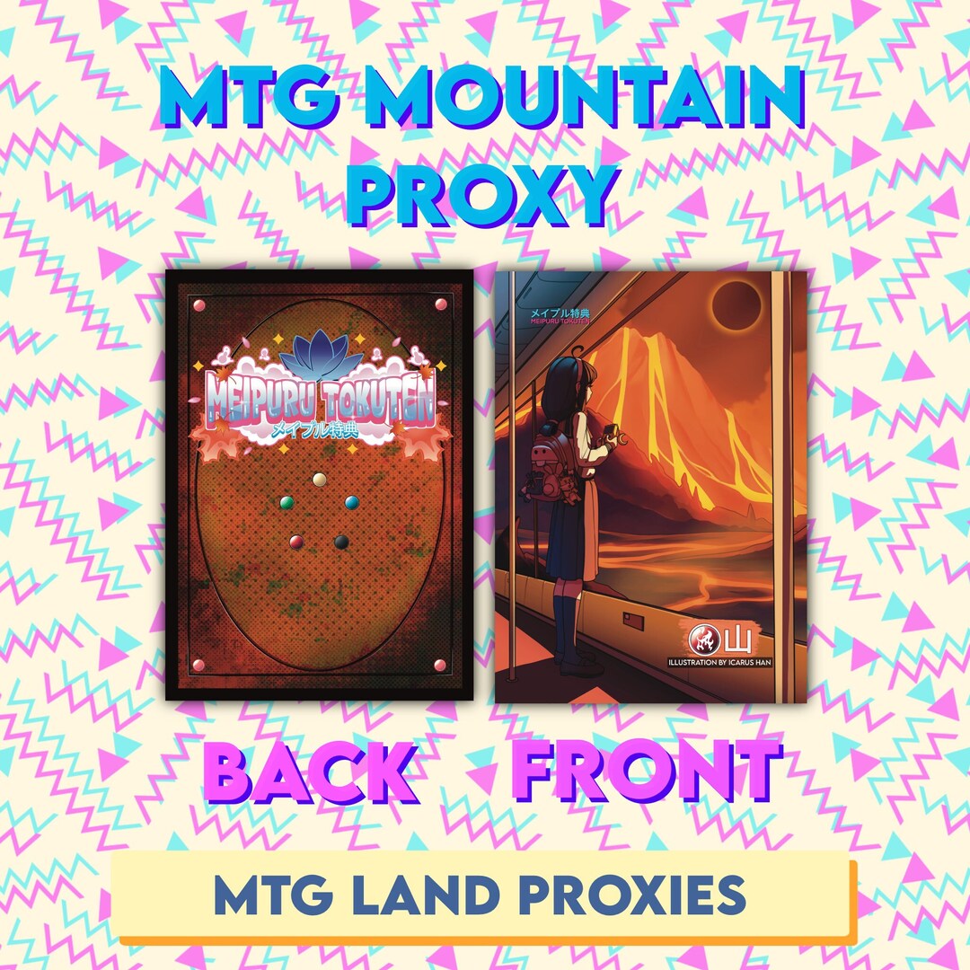 Basic Land Mountain 5 Copies Proxy Cards MTG Proxies - Etsy