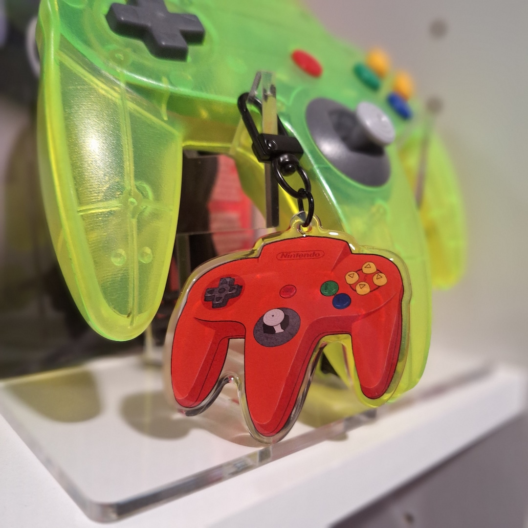 N64 Keychain Controller Red - Etsy