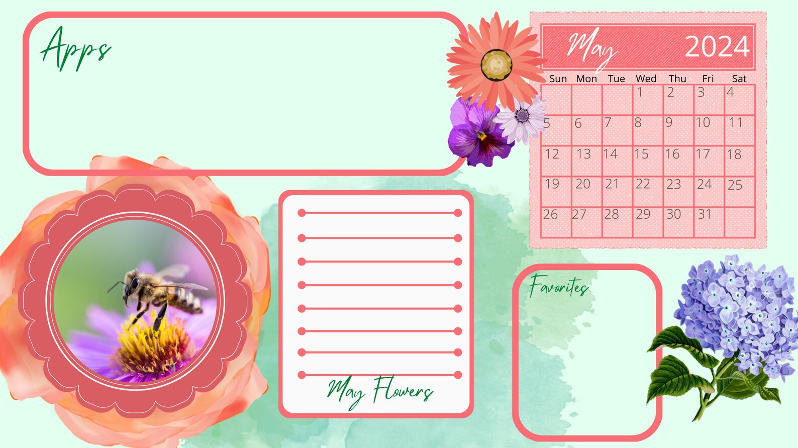 13 Monthly Desktop Backgrounds December 2023 Through December 2024 ...