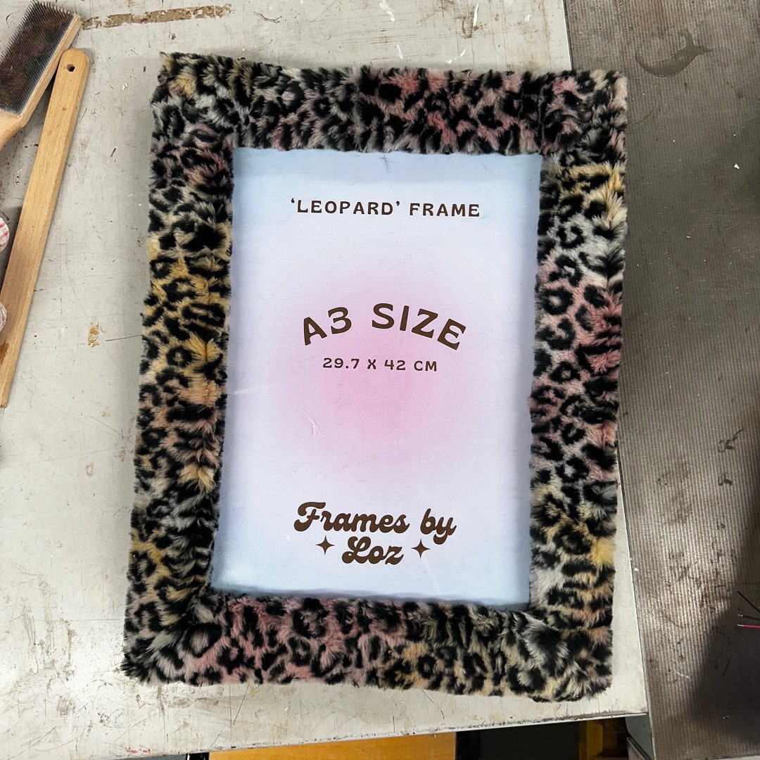 A3 'leopard' Faux Fur Frame - Etsy