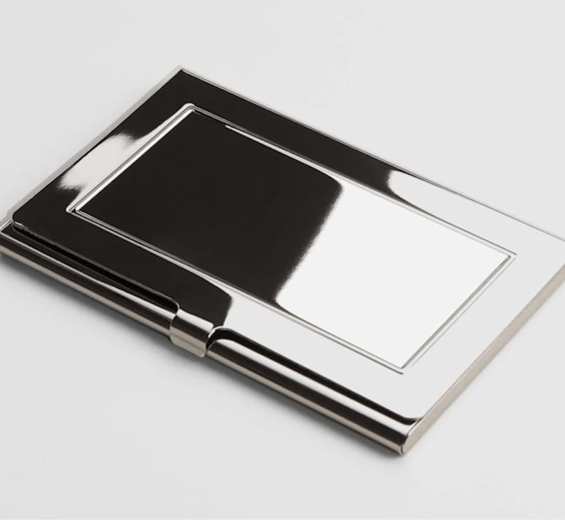 Engraved Metal Card Holder, Metal Card Holder, Card Holder, Card Holder ...