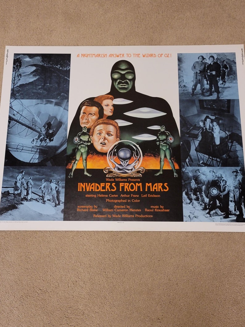 1976 Invaders From Mars Movie Poster - Etsy