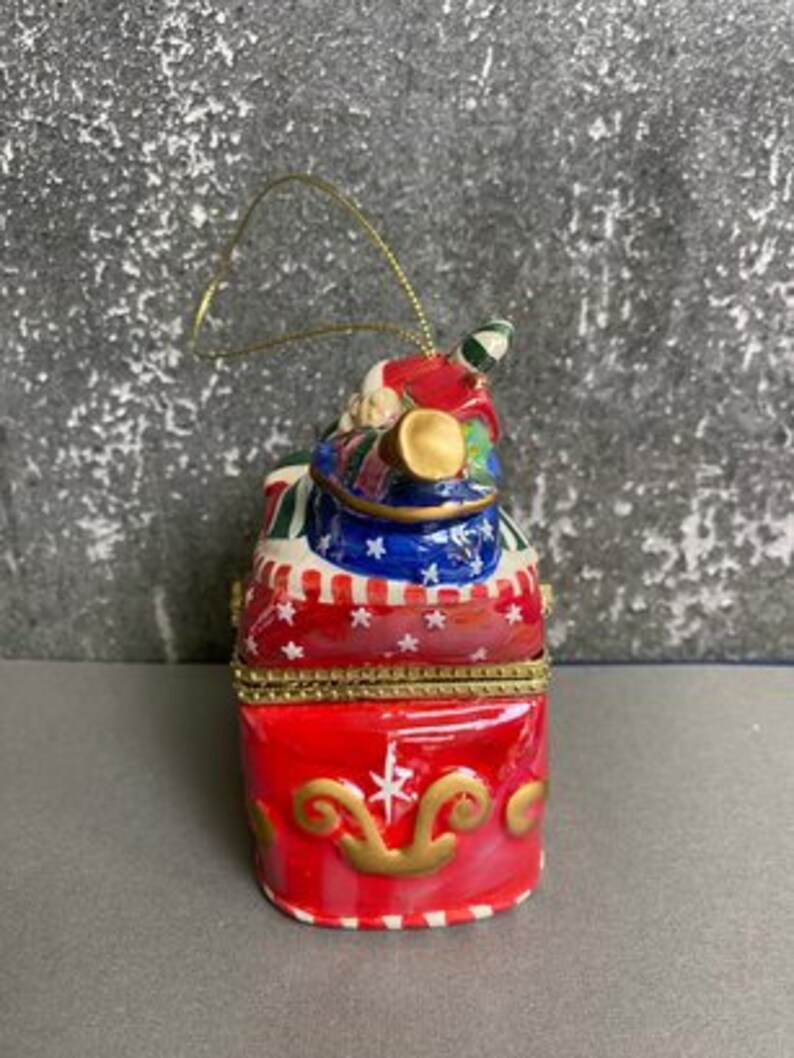 Charming Christmas Music Box and Ornament - Plays Jingle Bells - Etsy