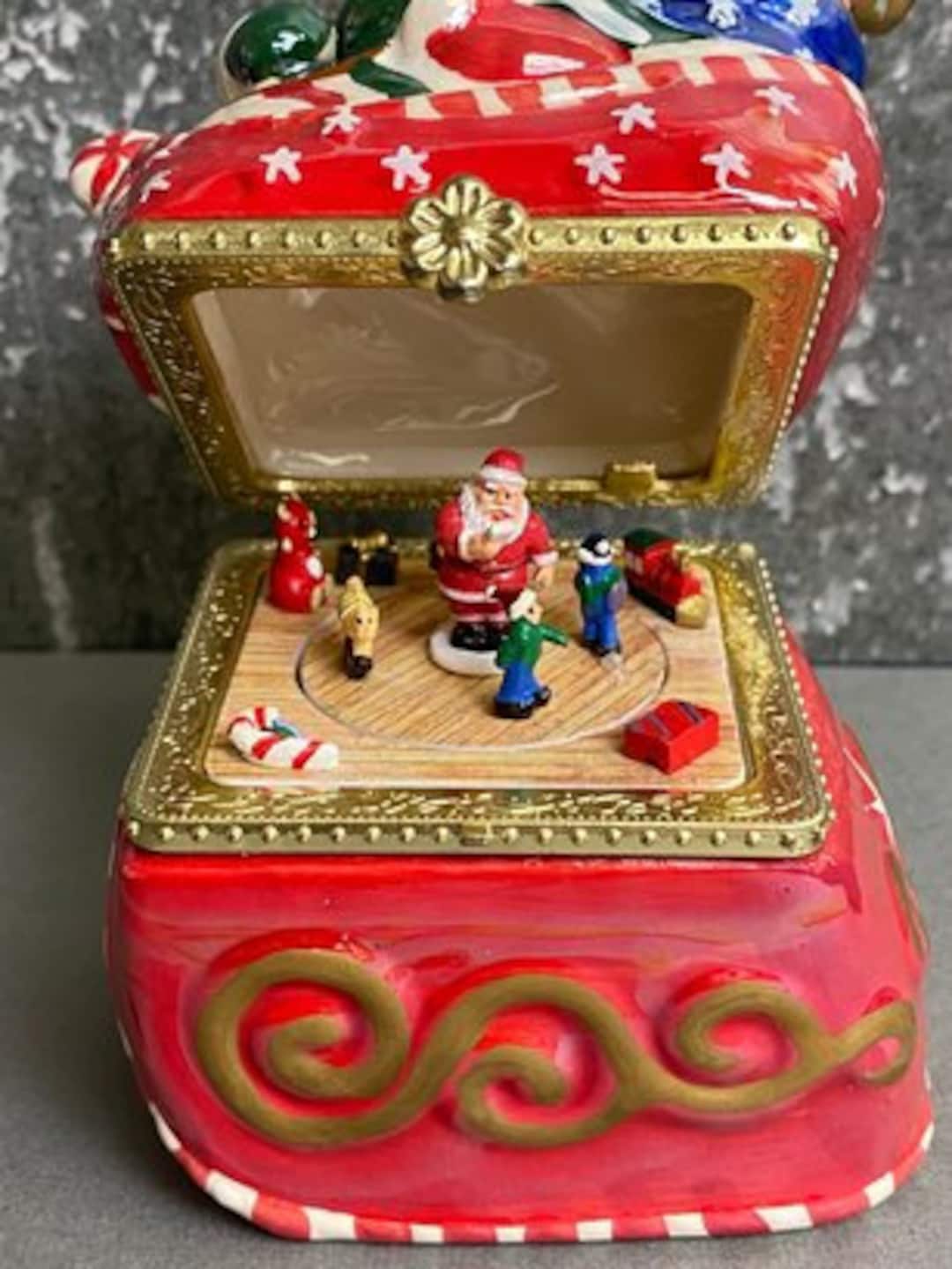 Charming Christmas Music Box and Ornament - Plays Jingle Bells - Etsy
