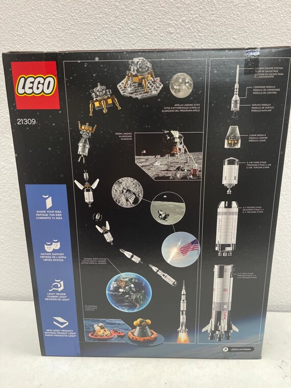 NIB LEGO NASA Apollo Saturn V 21309 Sealed Mint in Box Brand New Set 1 Etsy