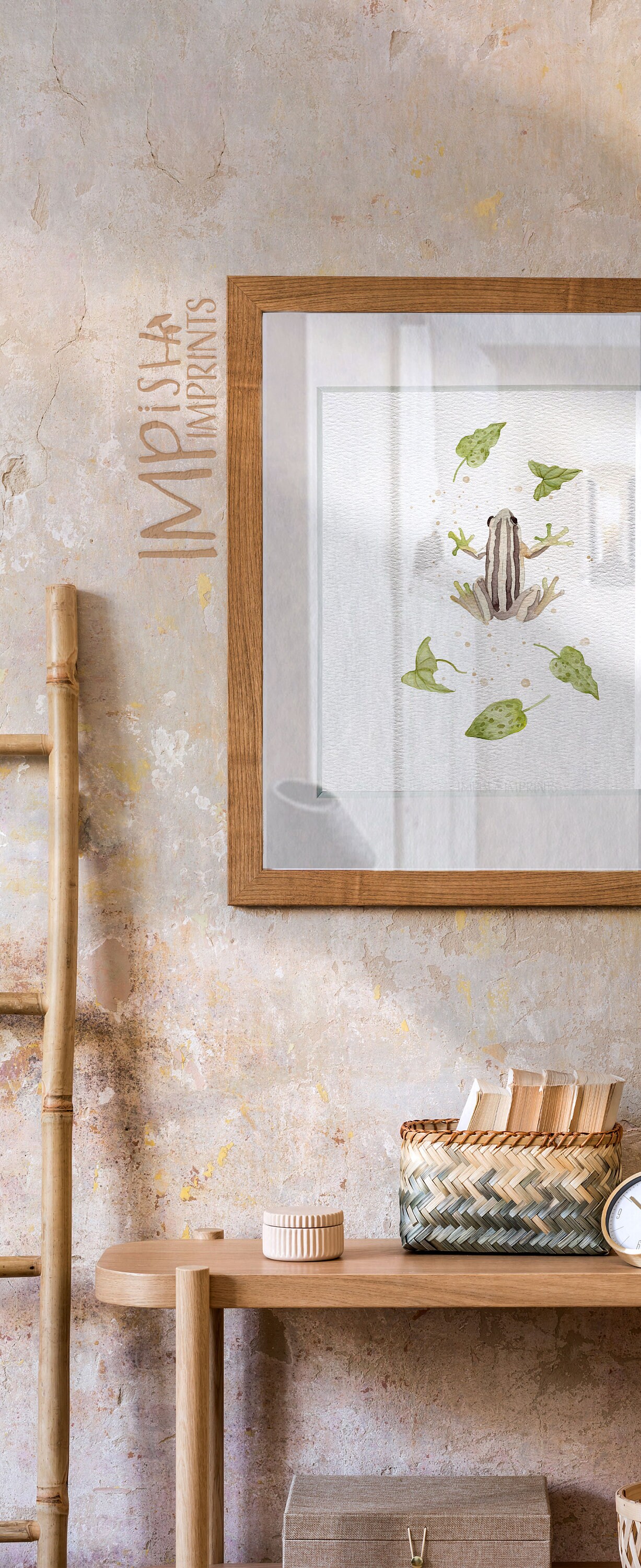 White Moth Art Botanical Printable Wall Art Poster Tropical Leaves Home ...