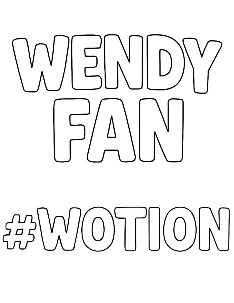 WOTION! Wendy Ortiz Coloring Pages Celebrate Your Favorite Streamer ...