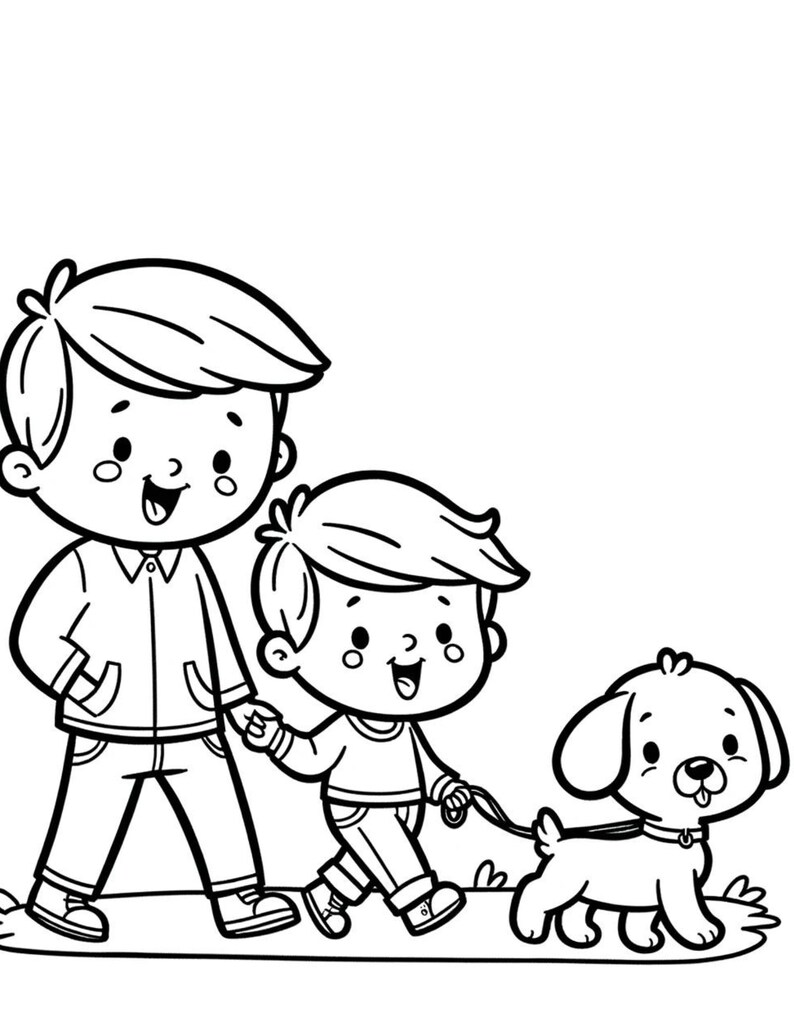 Father's Day Coloring Pages - Digital Download, Preschool Coloring ...