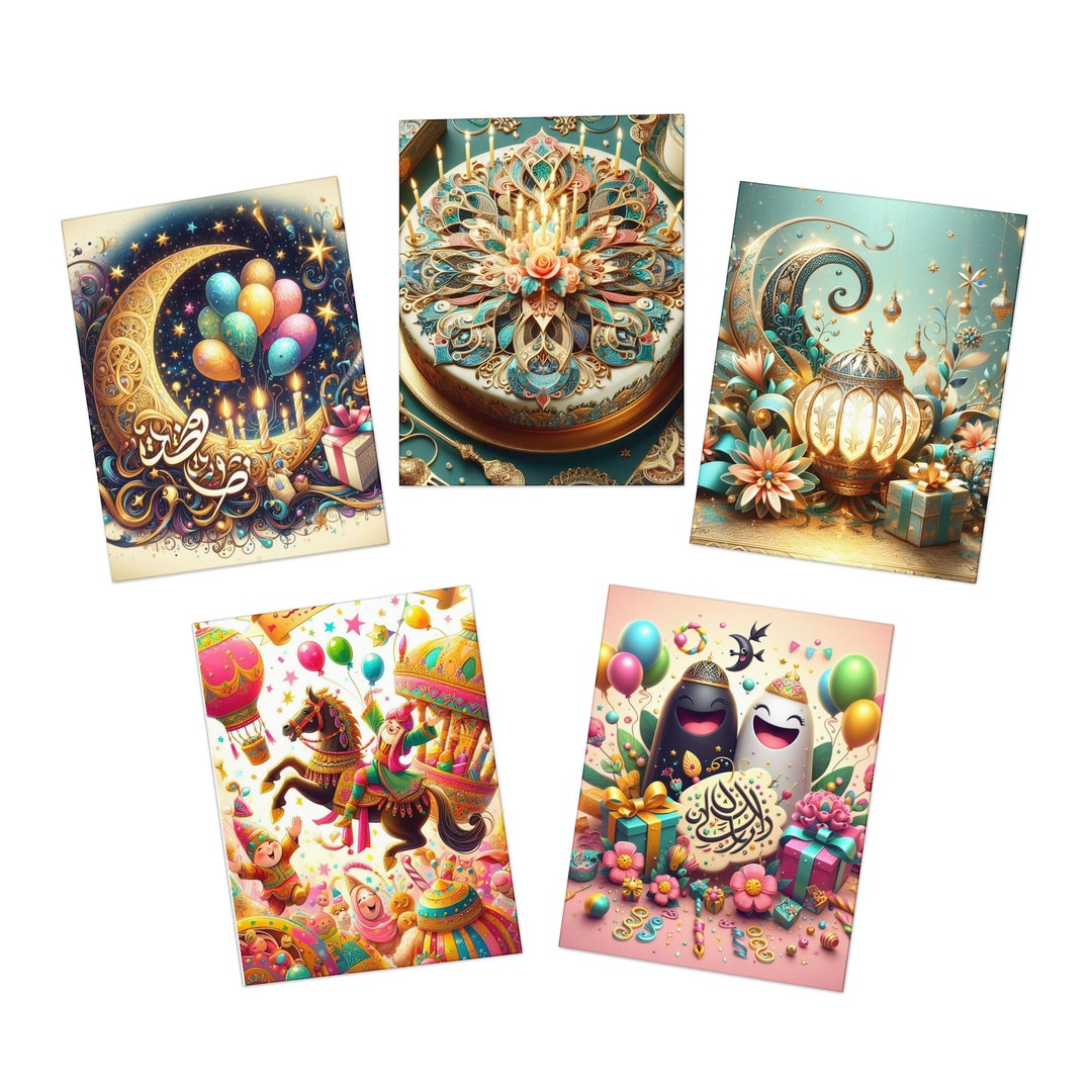 Arabic Birthday Cards for Friends: Diverse Celebration (5-pack) - Etsy
