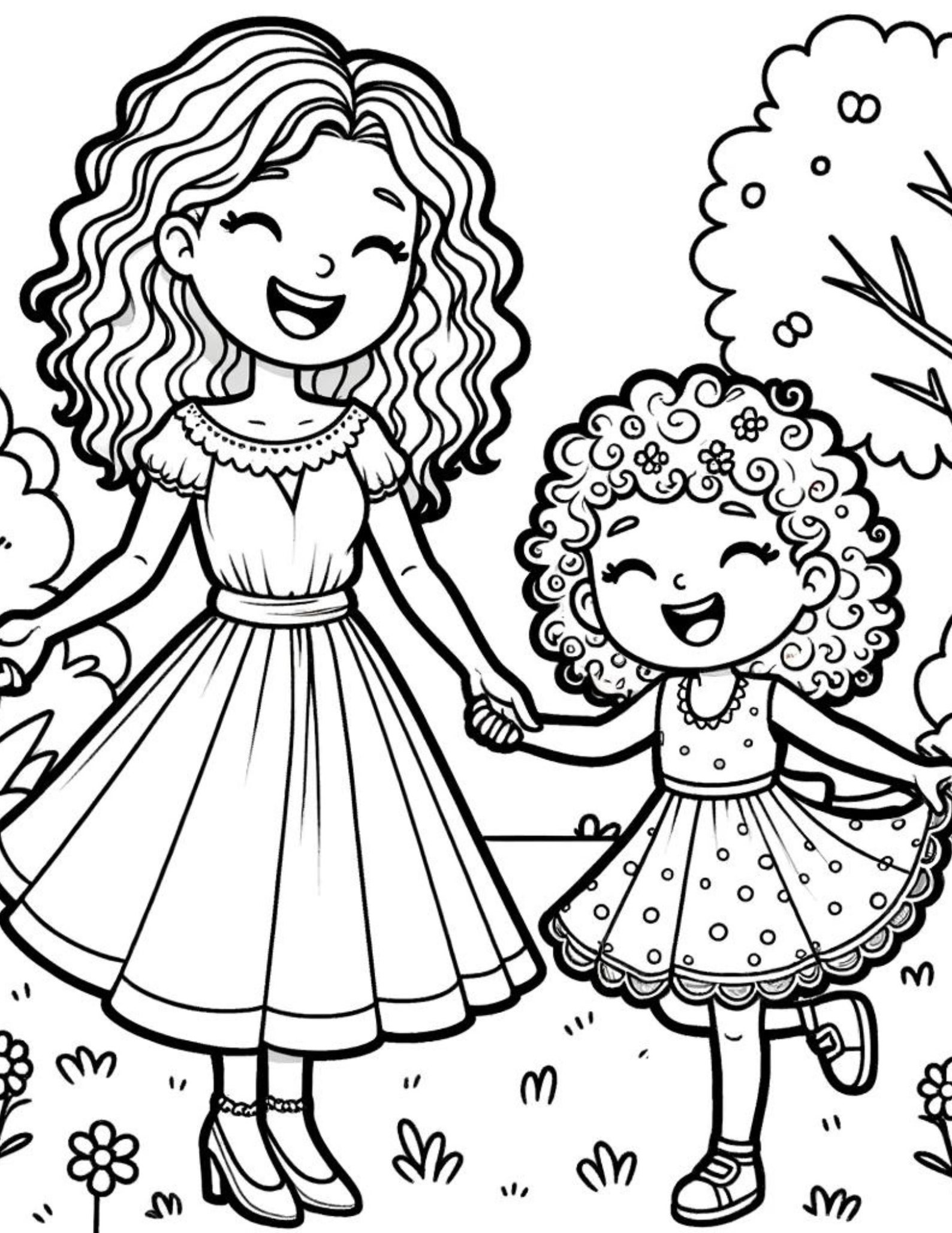 12 Coloring Pages FOR MOM - Printable PDF, Instant Download, Adult and ...