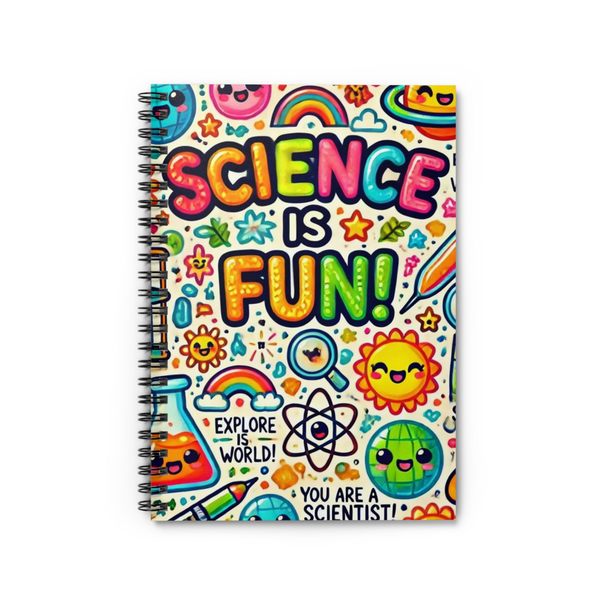 Colorful Science Notebook for Kids Blank Pages Perfect for School ...
