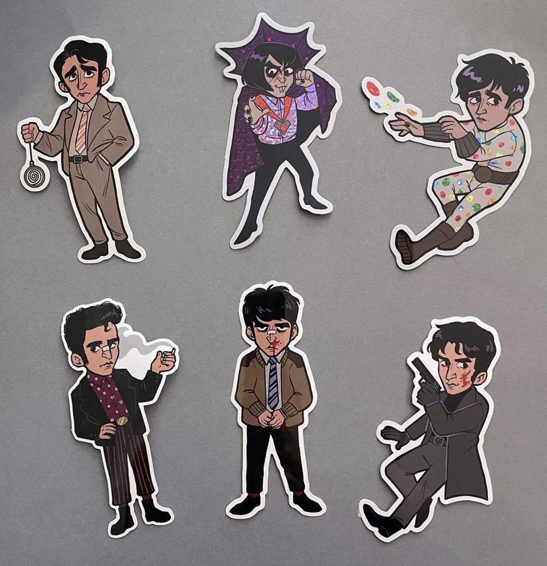 DASTMALCHIAN STICKERS 4in jack Delroy , Polka Dot Man , Doctor Fearless ...